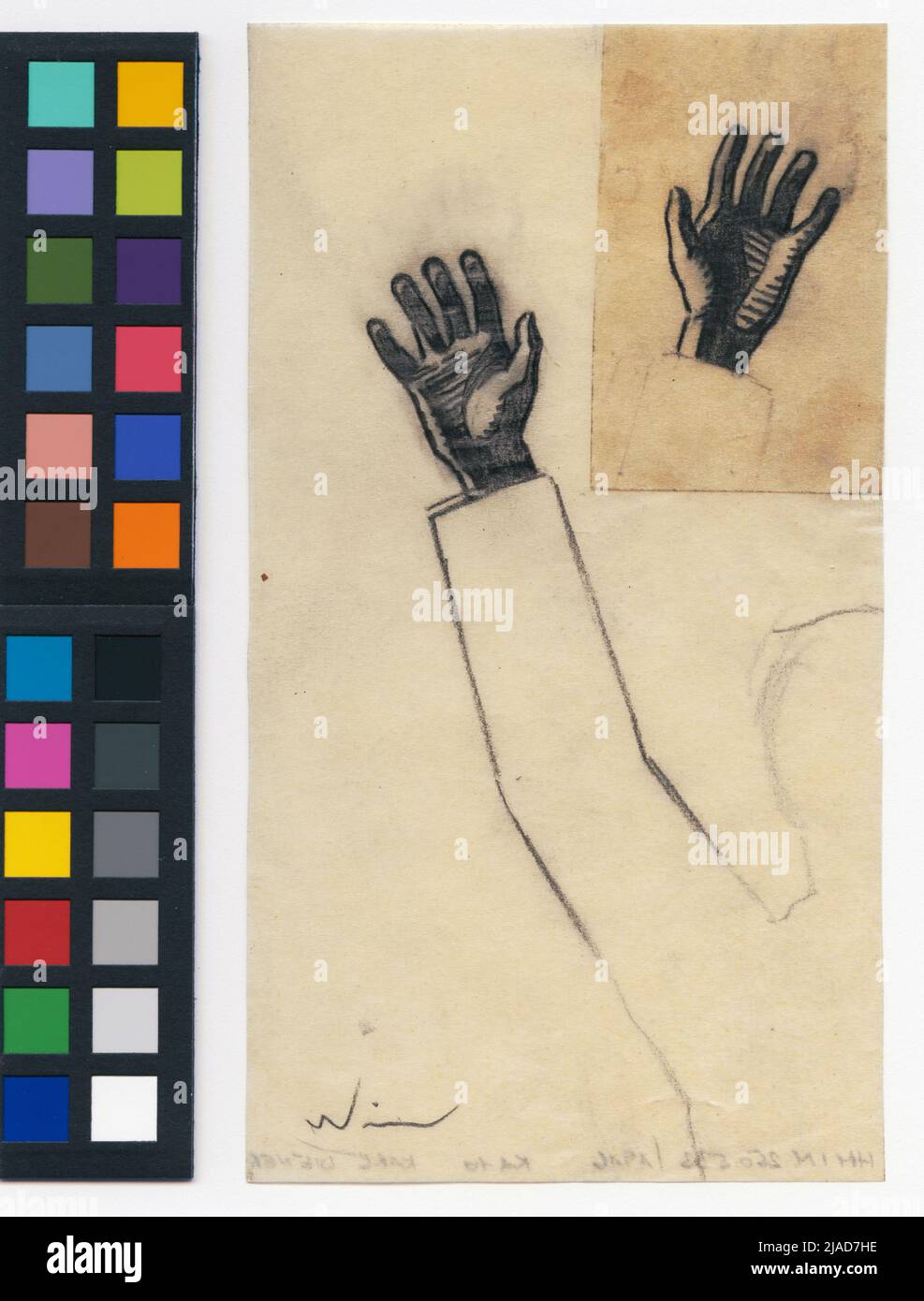 Detailskizze (Hand). Karl Wiener (1901—1949), Artist Stock Photo - Alamy