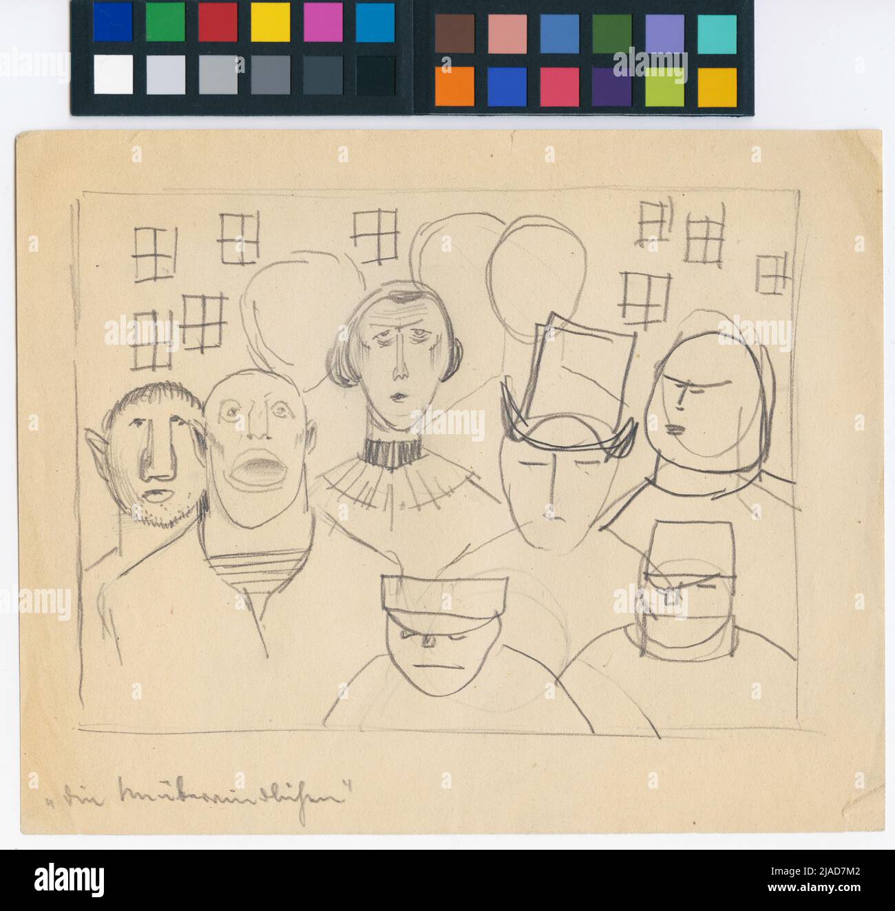 The insurmountable "(sketch). Karl Wiener (1901-1949), artist Stock ...