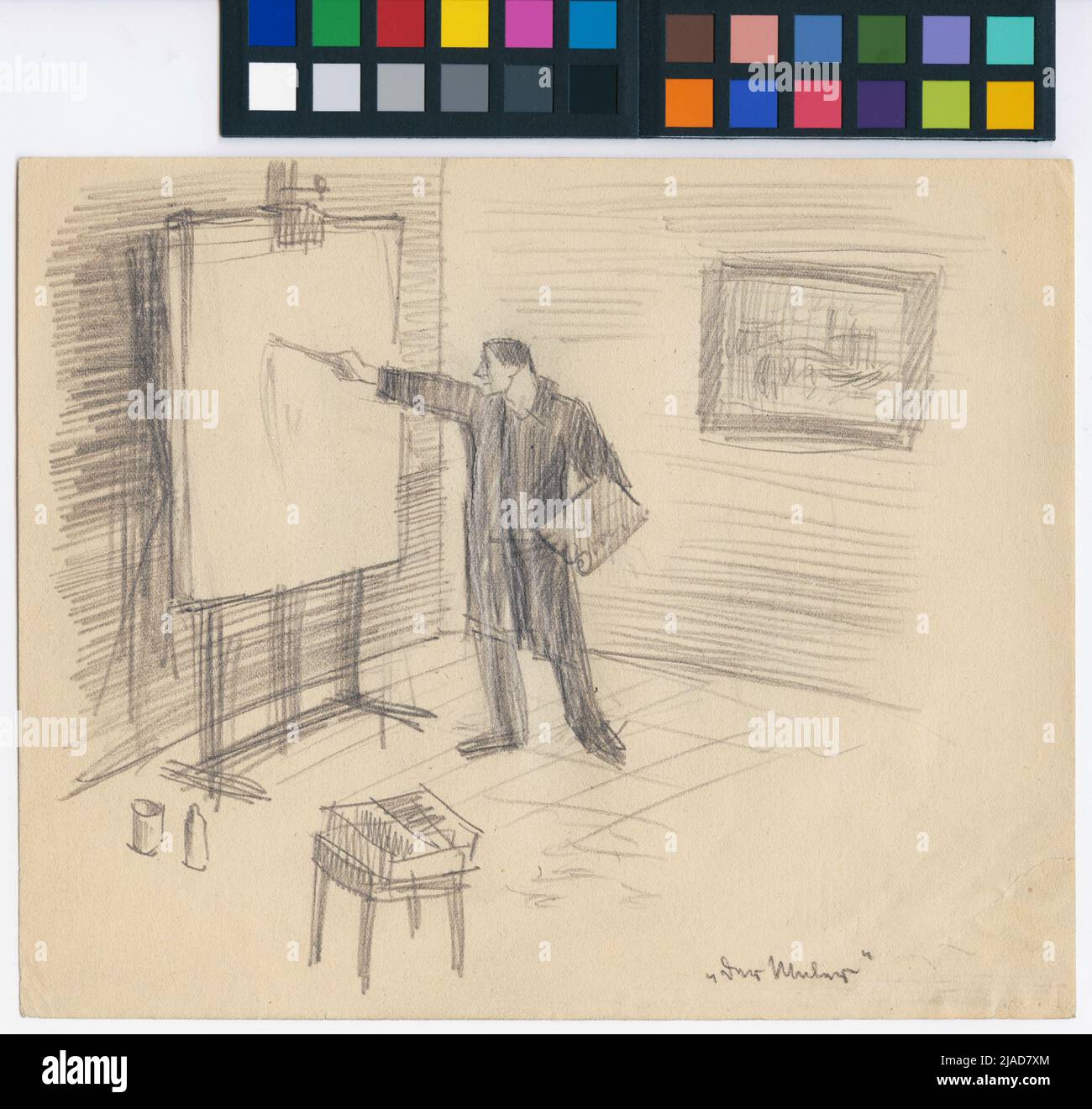 The painter ". Karl Wiener (1901-1949), artist Stock Photo - Alamy