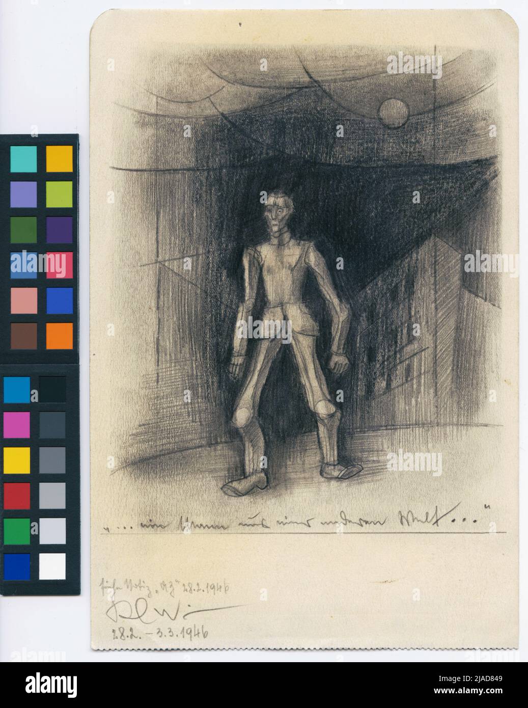 A man from another world, "Karl Wiener (1901-1949), artist Stock Photo ...