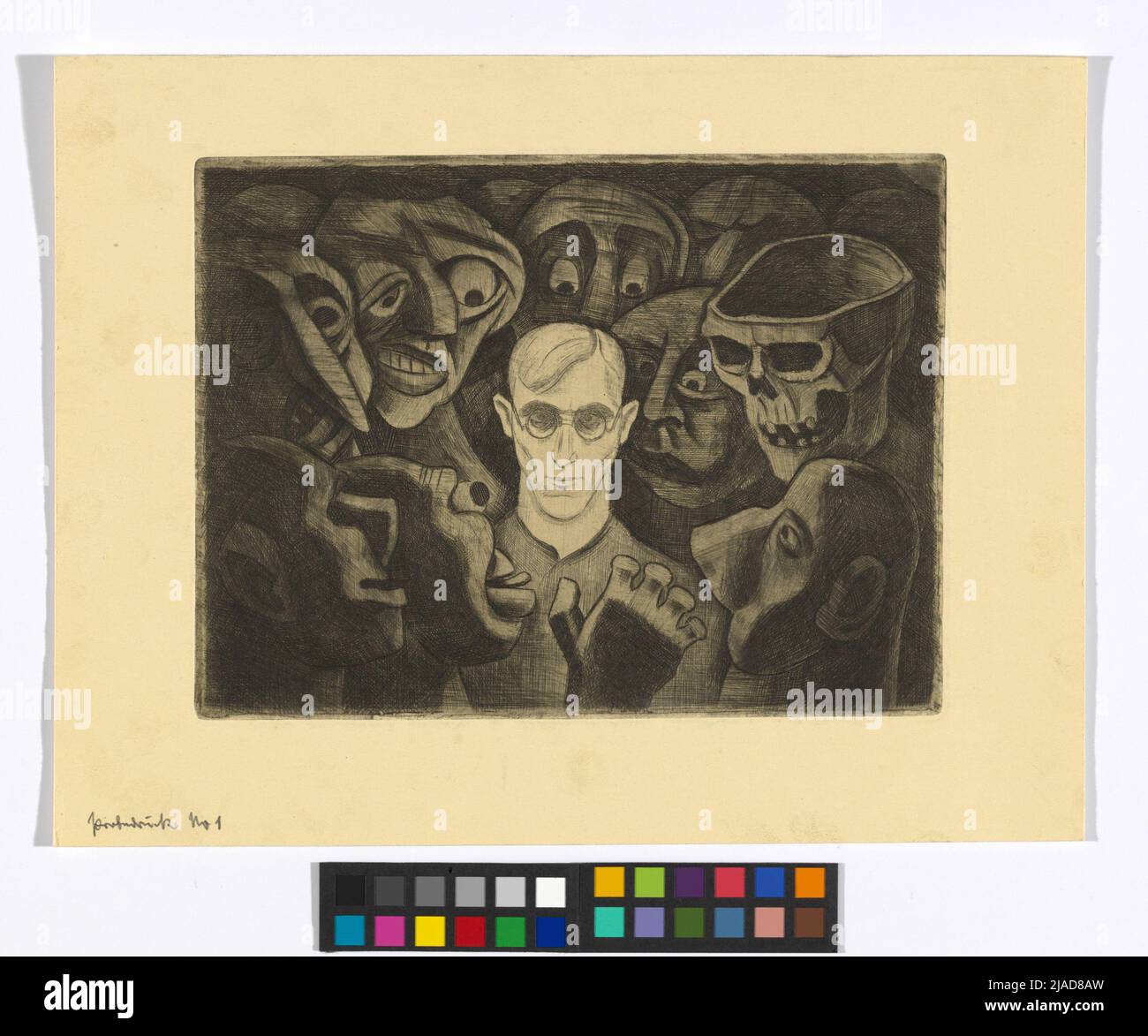 Without title (self -portrait with demons). Karl Wiener (1901-1949 ...