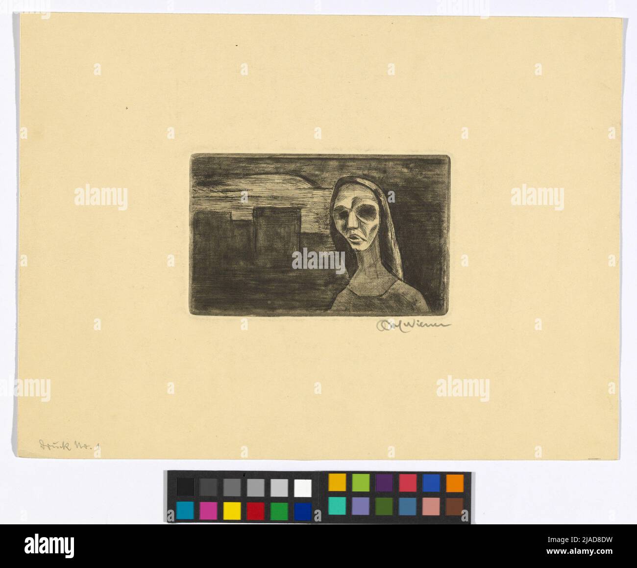 Die Not". Karl Wiener (1901—1949), Artist Stock Photo - Alamy