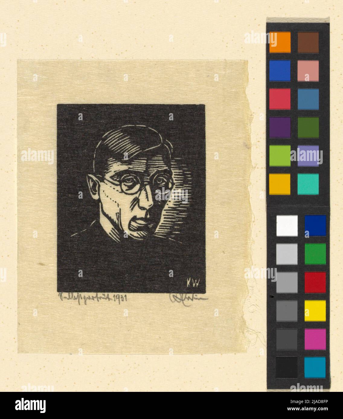 Self -portrait. Karl Wiener (1901-1949), artist Stock Photo - Alamy