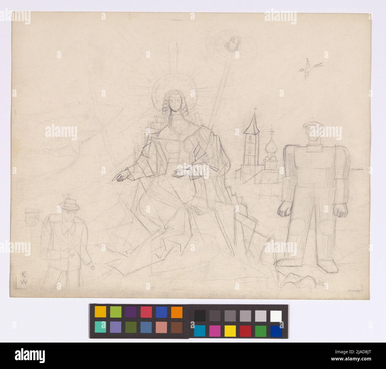 Court day ", pencil sketch from: cycle" yesterday to the morning ...