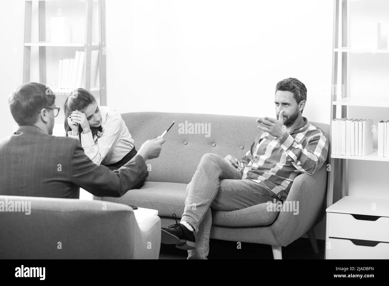 Counseling psychology Black and White Stock Photos & Images - Alamy