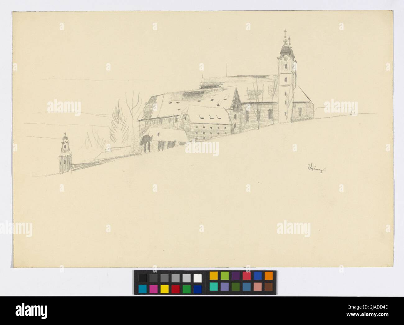 Stainz "(Stainz Castle, Stmk.). Karl Wiener (1901-1949), artist Stock ...