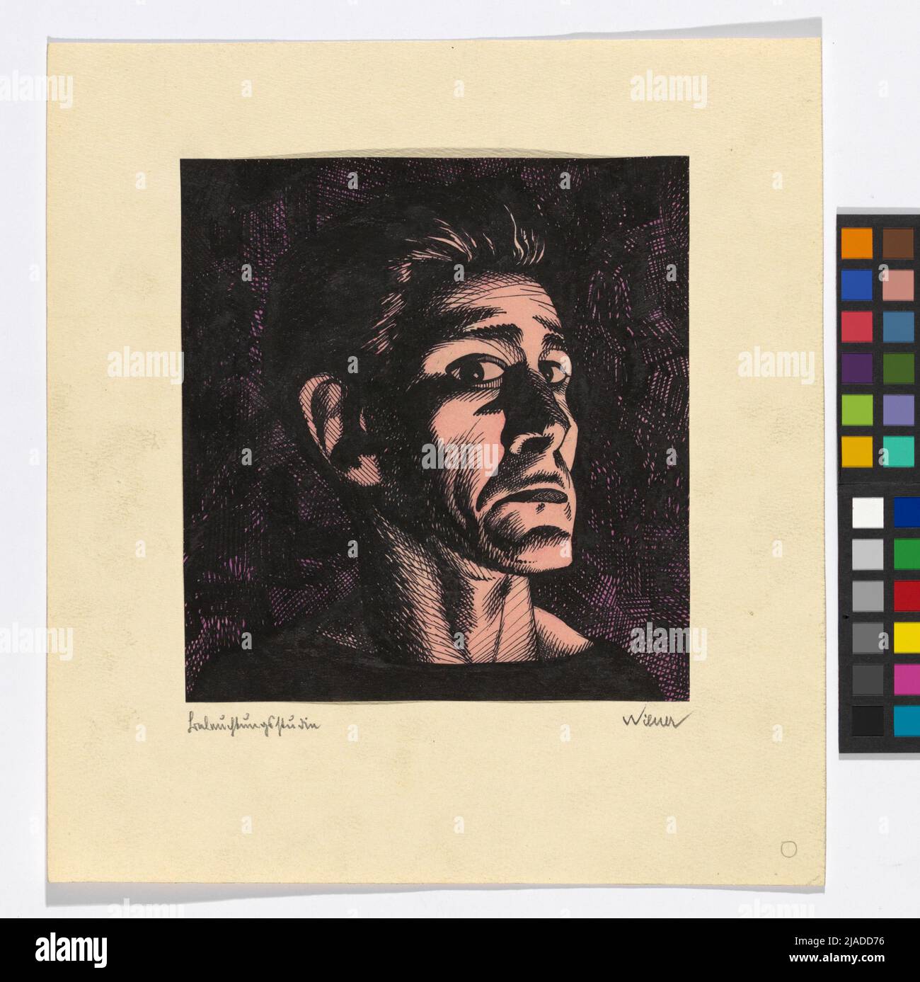 Light study "(portrait). Karl Wiener (1901-1949), artist Stock Photo ...