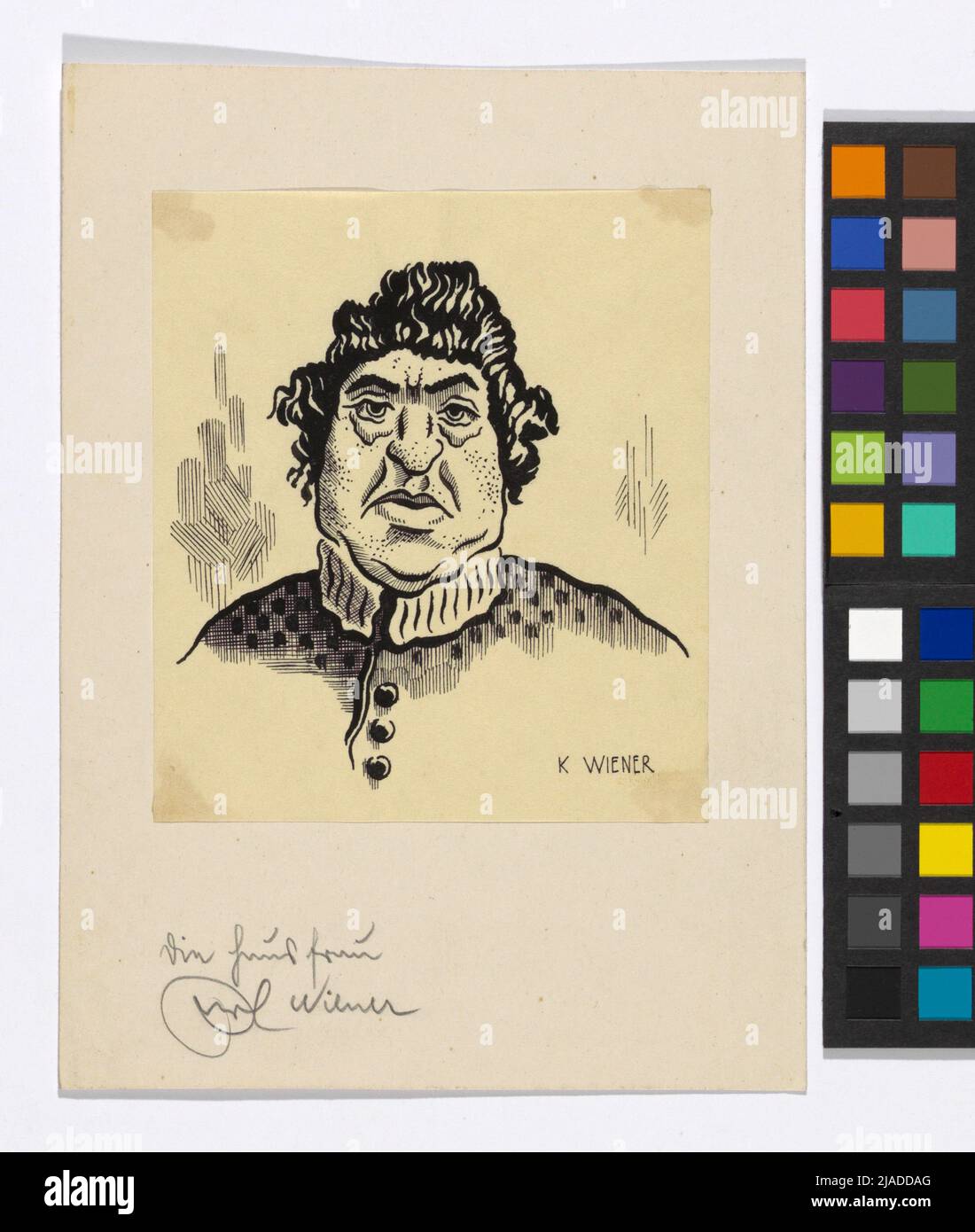The housewife ". Karl Wiener (1901-1949), artist Stock Photo - Alamy