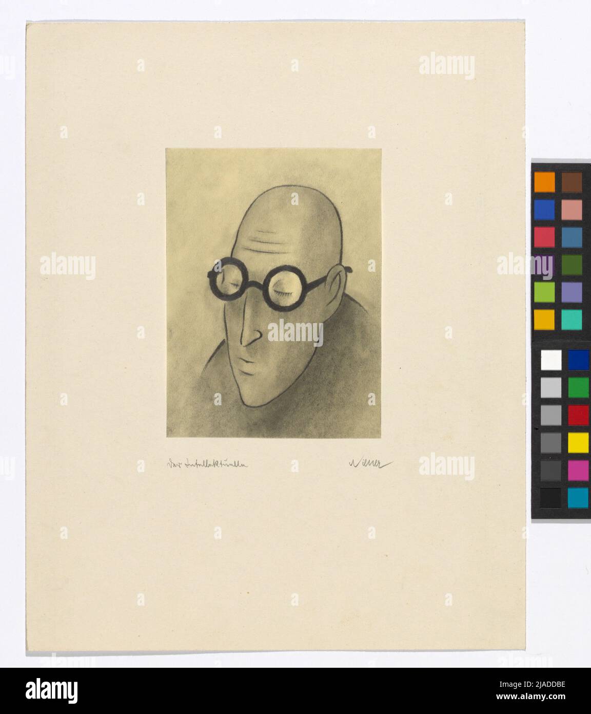The intellectual ". Karl Wiener (1901-1949), artist Stock Photo - Alamy