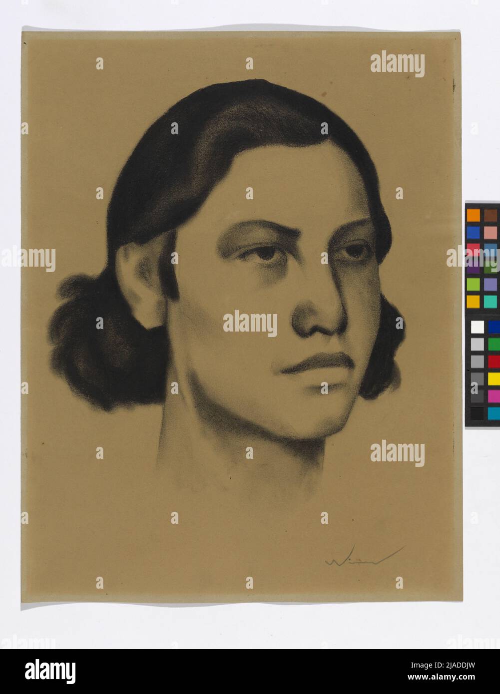female portrait. Karl Wiener (1901-1949), artist Stock Photo - Alamy