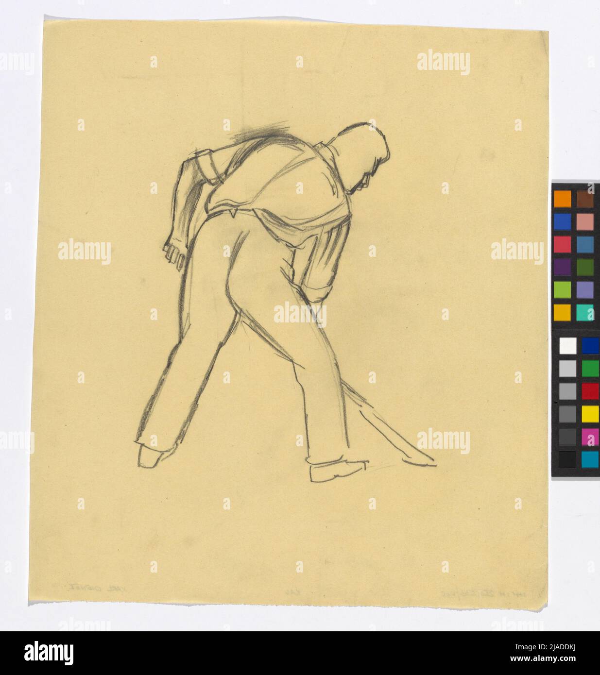 Karl Wiener: Sketch (man with shovel), around 1926. Karl Wiener (1901 ...