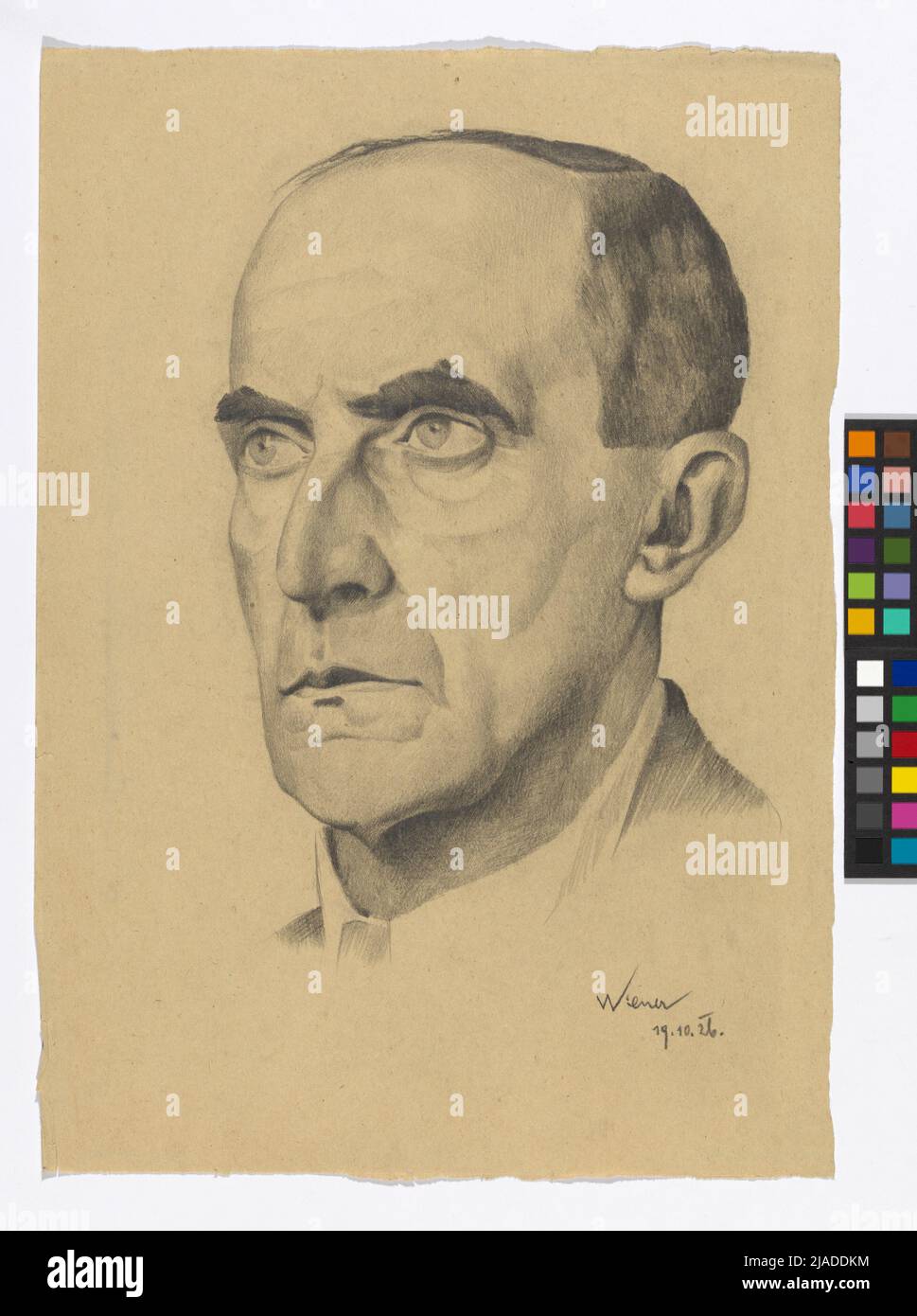 Male portrait. Karl Wiener (1901-1949), artist Stock Photo - Alamy