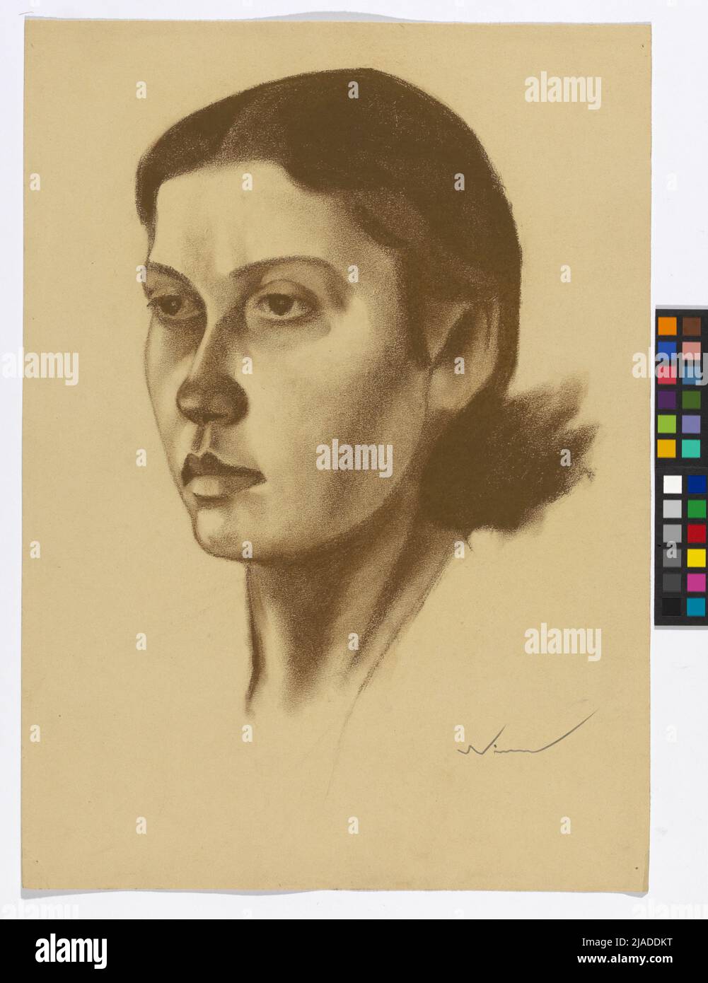 female portrait. Karl Wiener (1901-1949), artist Stock Photo - Alamy