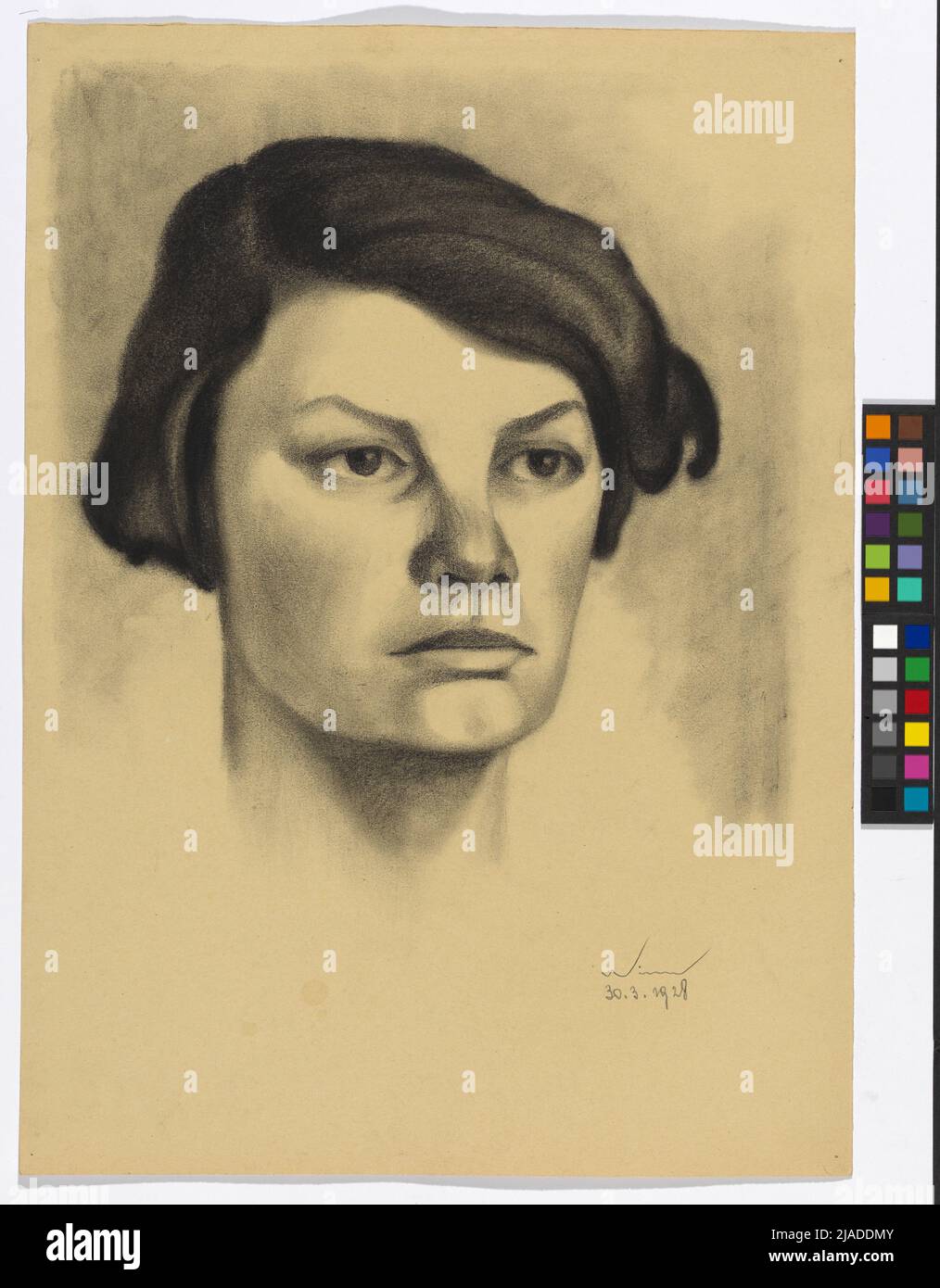 female portrait. Karl Wiener (1901-1949), artist Stock Photo - Alamy