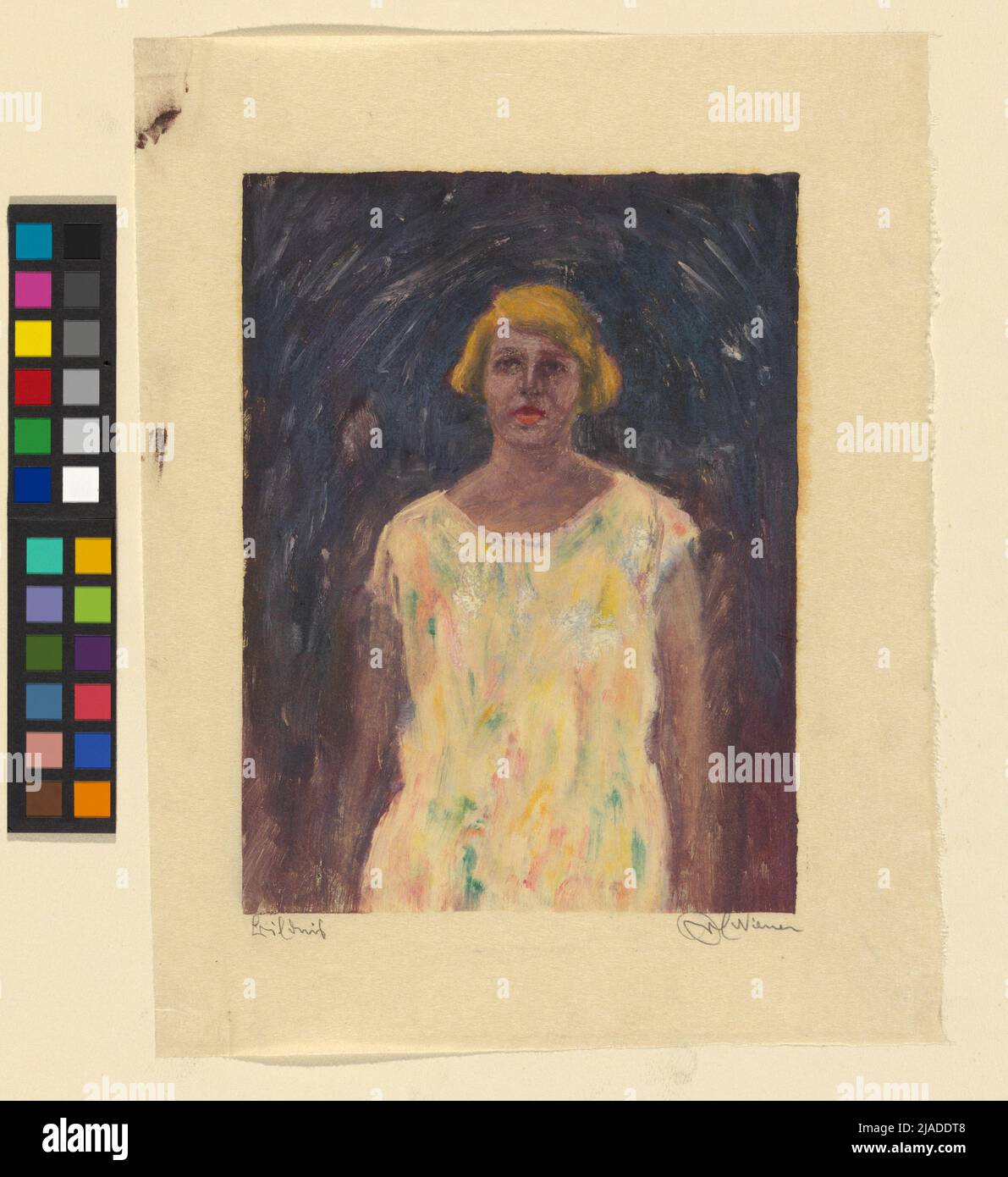 Female portrait. Karl Wiener (1901-1949), artist Stock Photo - Alamy