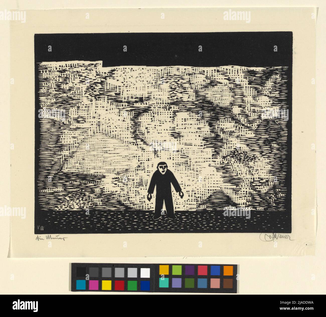 Die Mauer". Karl Wiener (1901—1949), Artist Stock Photo - Alamy
