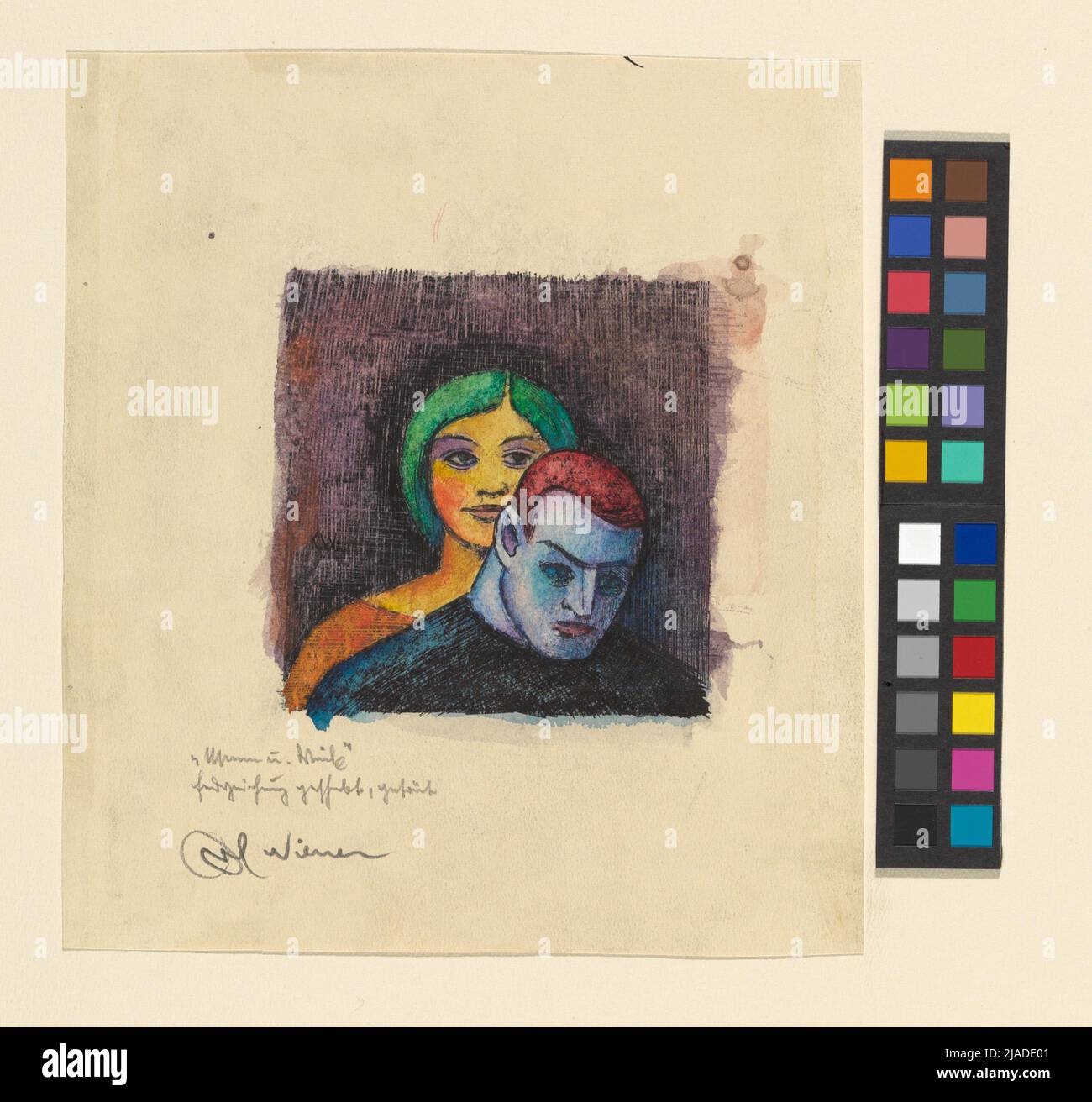 Man and woman ". Karl Wiener (1901-1949), artist Stock Photo - Alamy