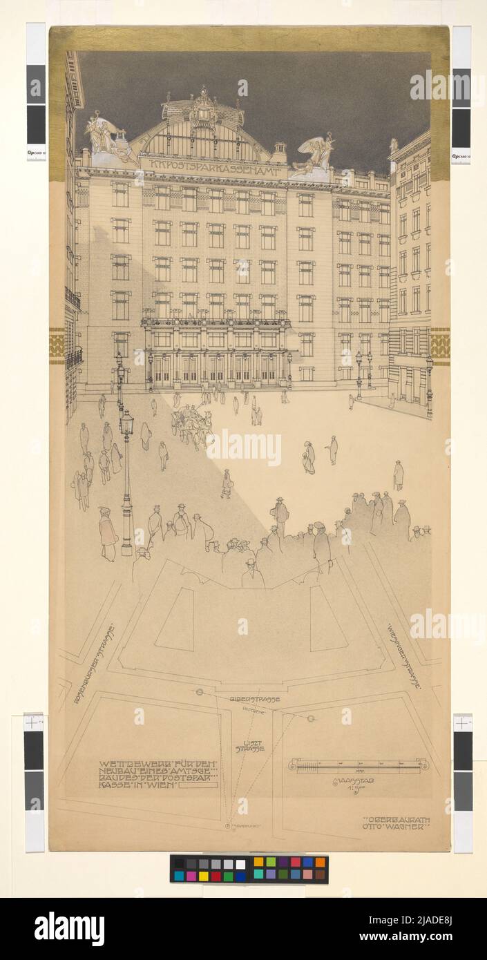 Postsparkasse, competitive project, situation and perspective. Otto ...