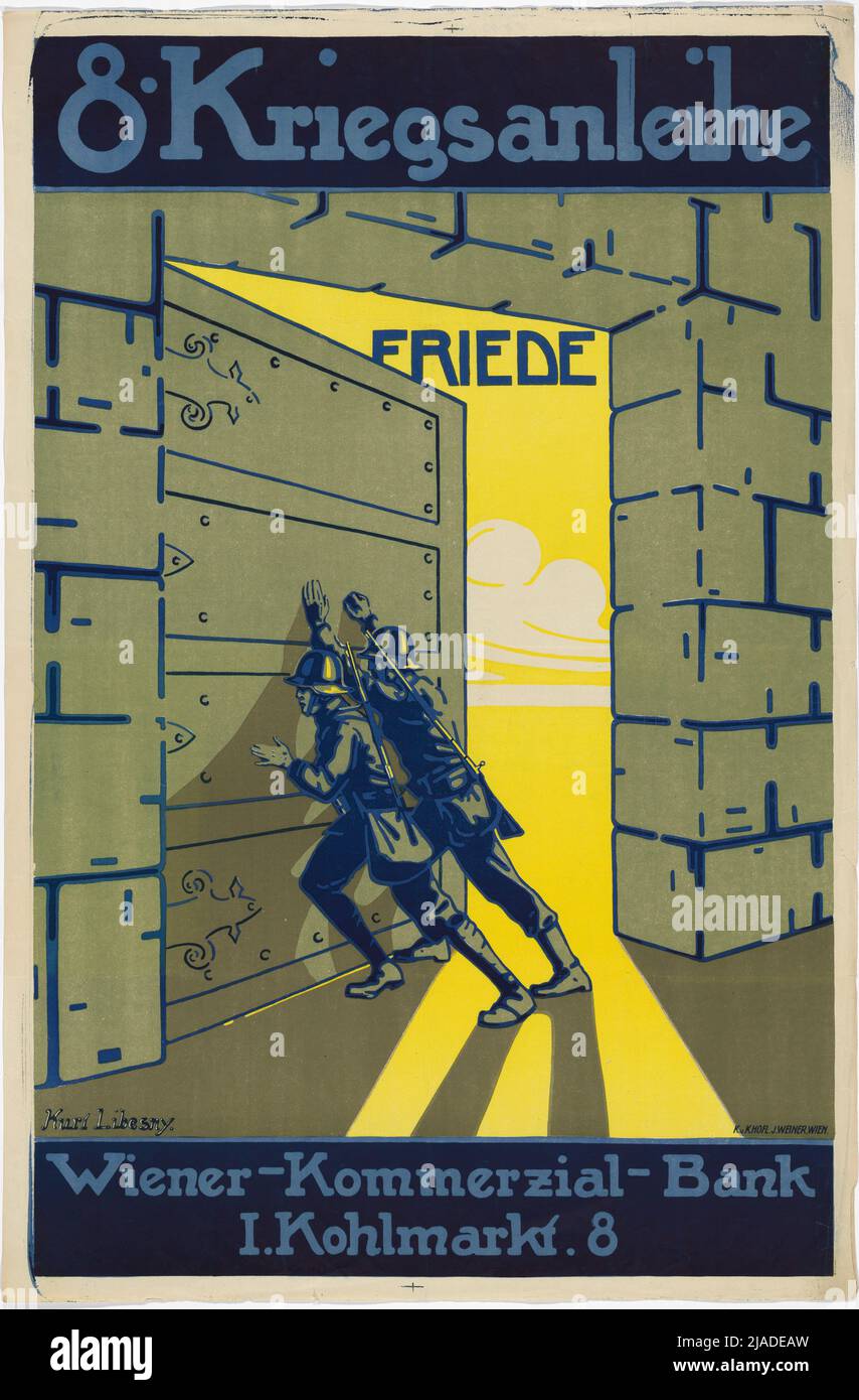 8. War bond, Friede, Wiener-Commerzial-Bank .... Kurt Libesny (1892 ...