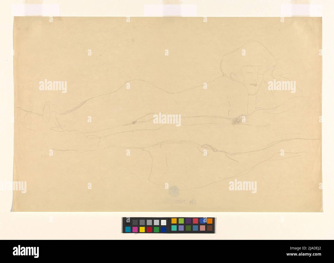 Two lying female acts. Gustav Klimt (1862-1918), artist Stock Photo - Alamy