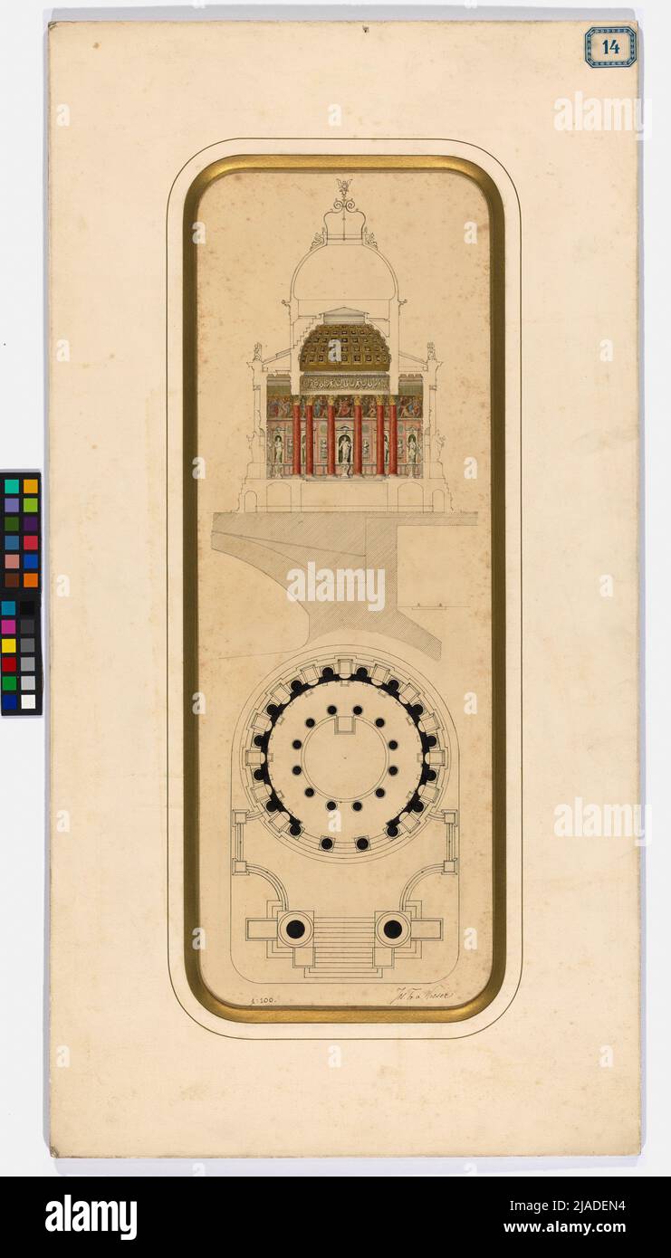Competition draft Emperor Franz Joseph Stadtmuseum, Honor Hall, floor ...