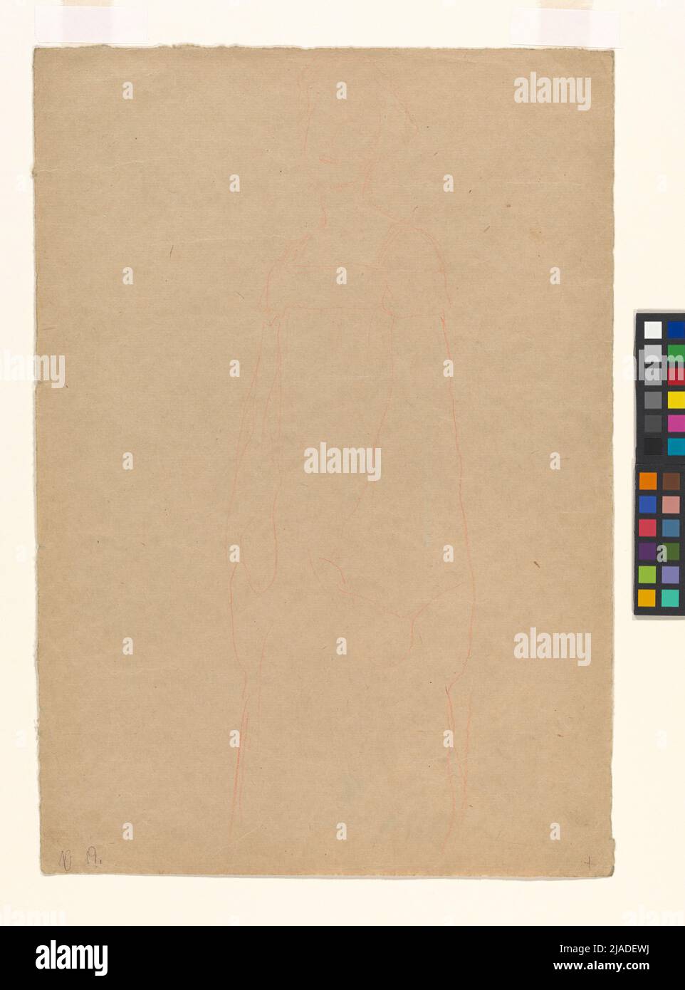 Study on a women's portrait. Gustav Klimt (1862-1918), artist Stock ...