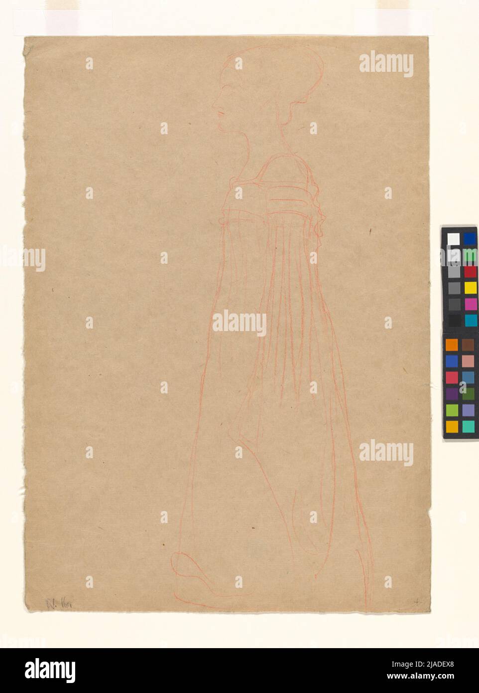 Study on a women's portrait in profile to the left. Gustav Klimt (1862 ...