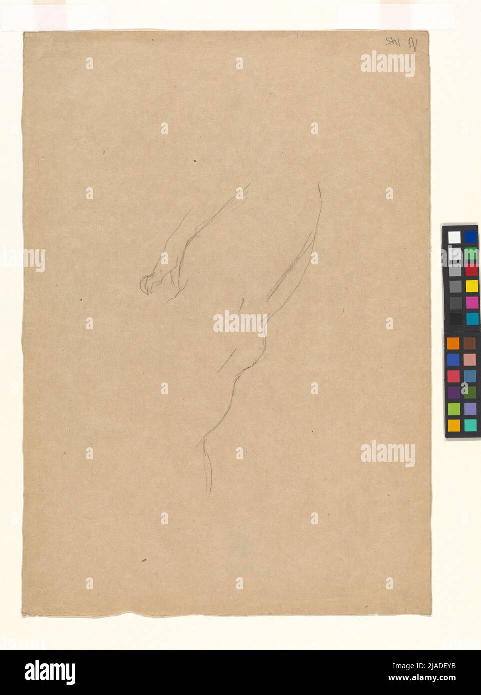 A child's outline lines. Gustav Klimt (1862-1918), artist Stock Photo ...