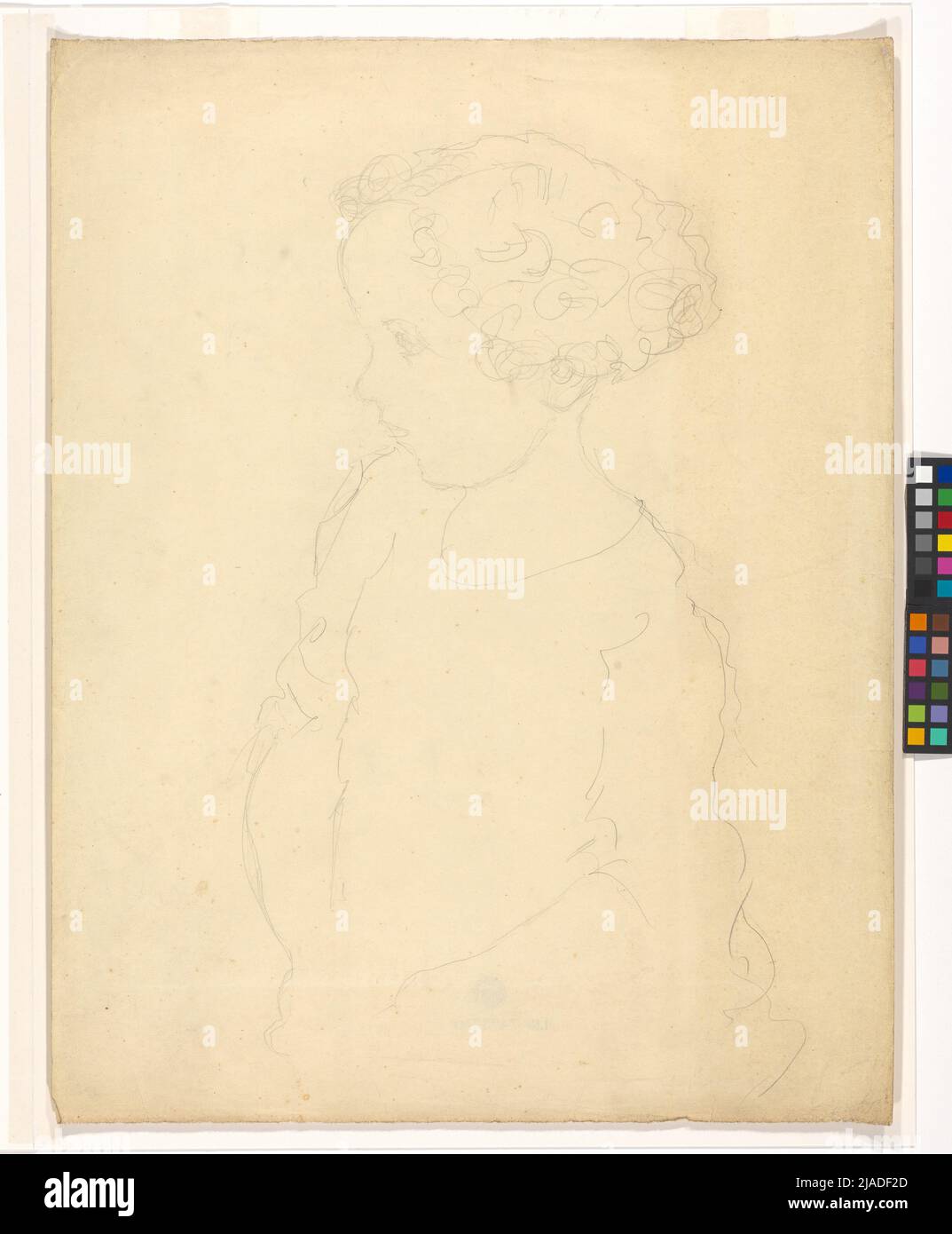 Boys' portrait in the profile to the left. Gustav Klimt (1862-1918 ...