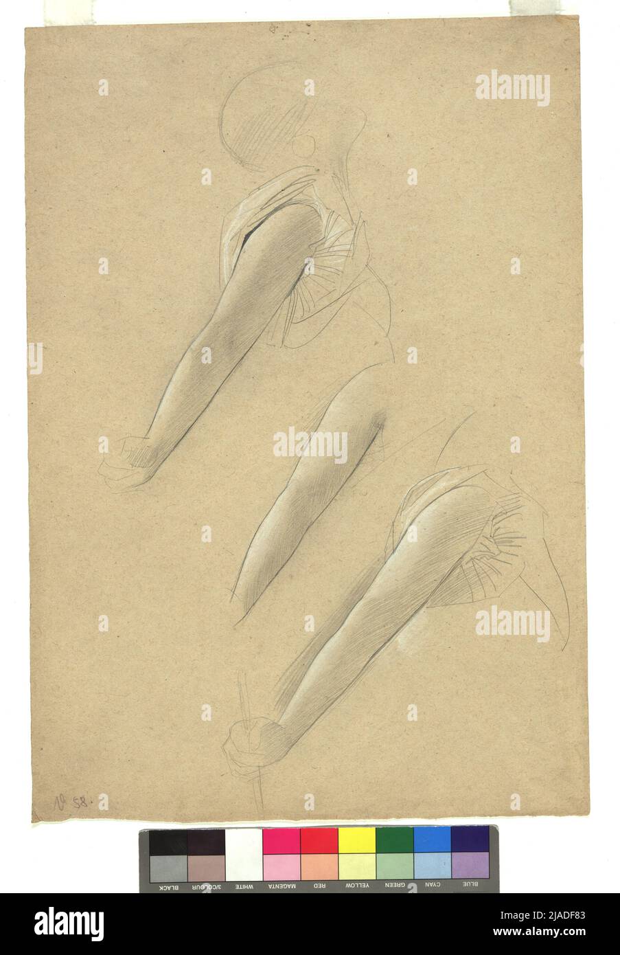 Three female arm studies. Gustav Klimt (1862-1918), artist Stock Photo ...