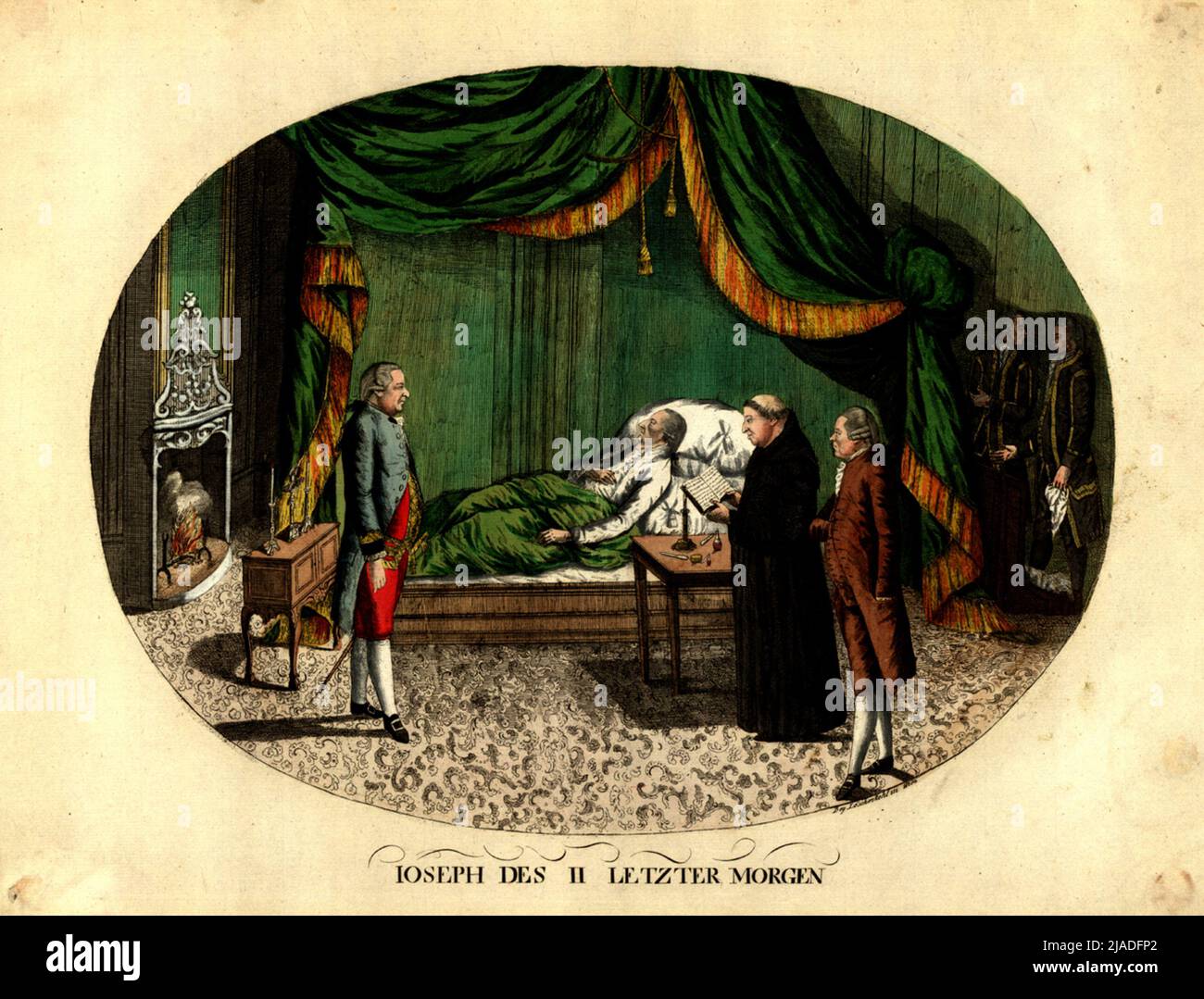 The last morning of Joseph II (on February 20, 1790). Johann Hieronymus ...