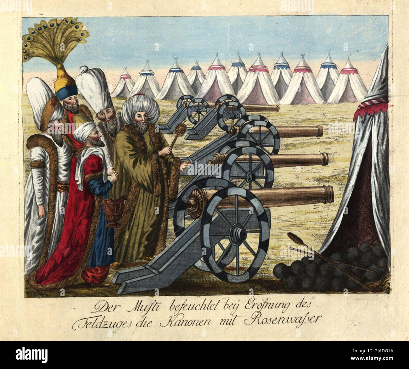 The Mufti moaned the campaign of the cannons with rose water ". The ...