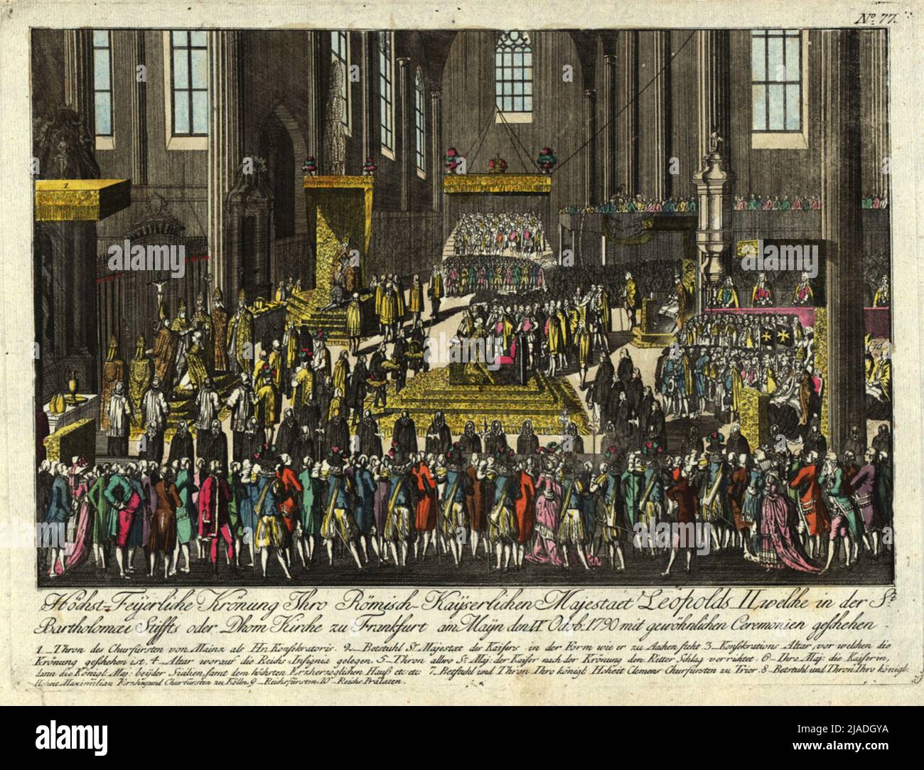 Imperial crowning of Leopold II on October 9, 1790 in Frankfurt ...