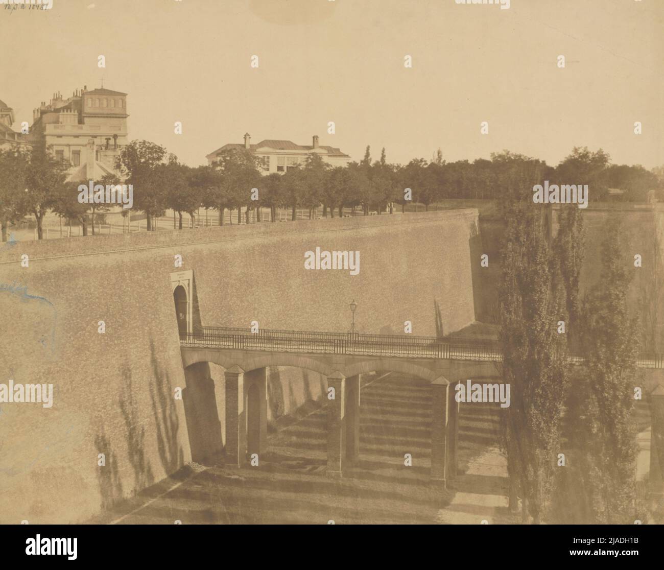 Franzensthor with the Bastei ". City fortification: France gate Stock ...