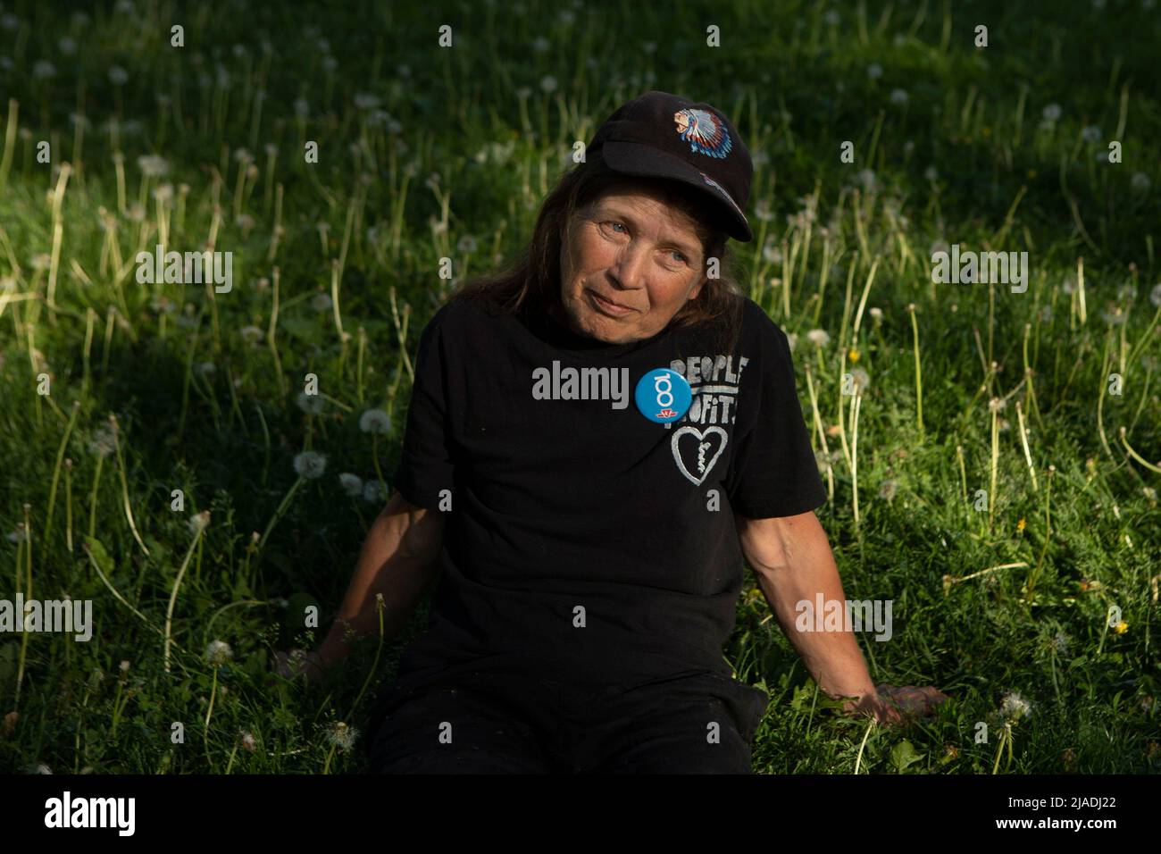 Lynn Walker is photographed near her tent in Toronto‚Äôs Allan Gardens ...