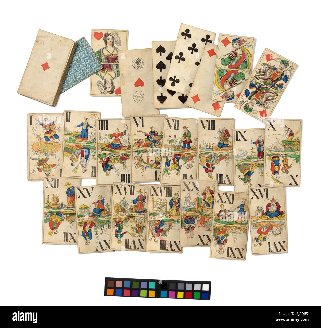 Game card from "Chinese arock": Tarock I, Harlekin and Colombine ...