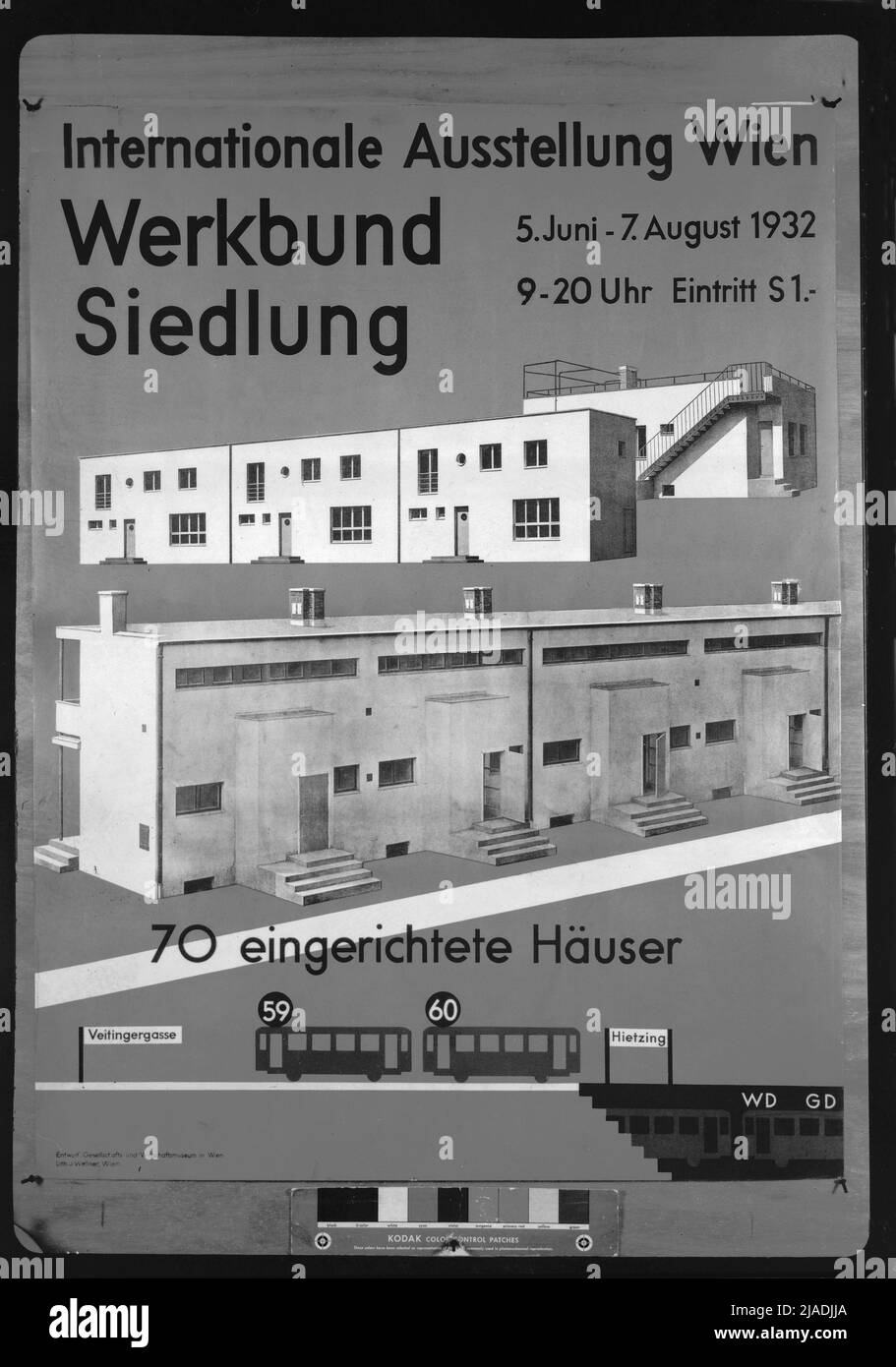 Exhibition poster of the international exhibition "Werkbund Siedlung ...