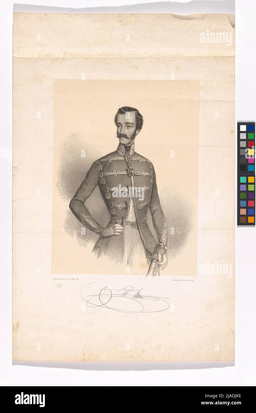 Archduke Stephan in Hungarian adjustment. Josef Bekel (1806-1865 ...