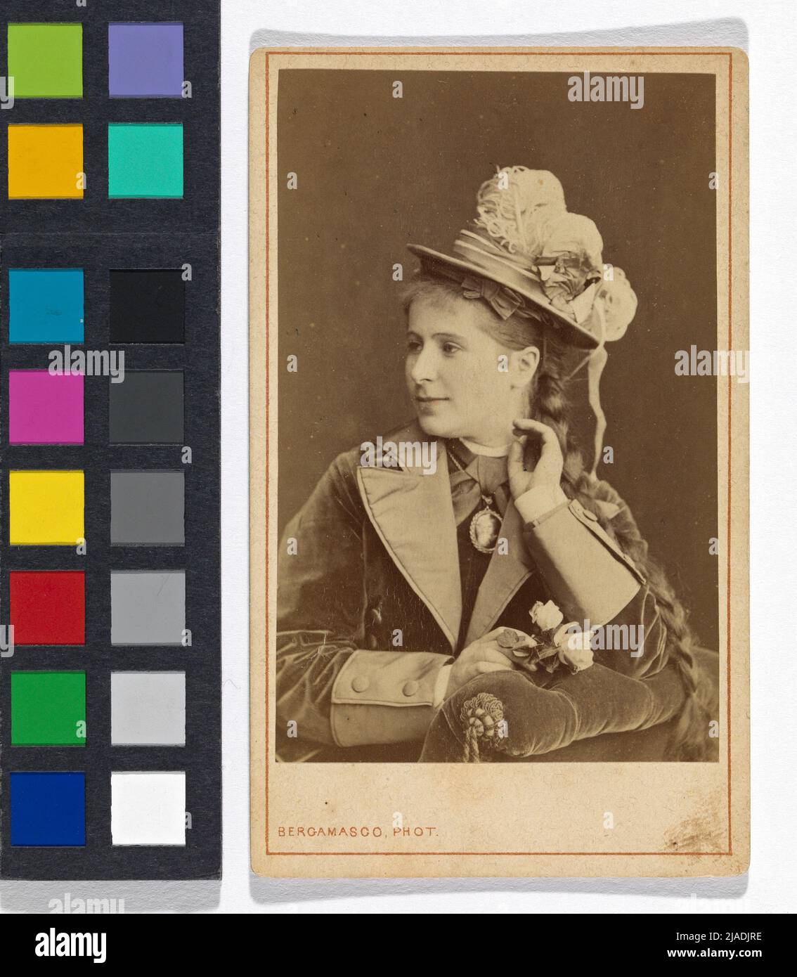 Johanna Buska, actress. Charles Bergamasco (1830-1896), photographer ...