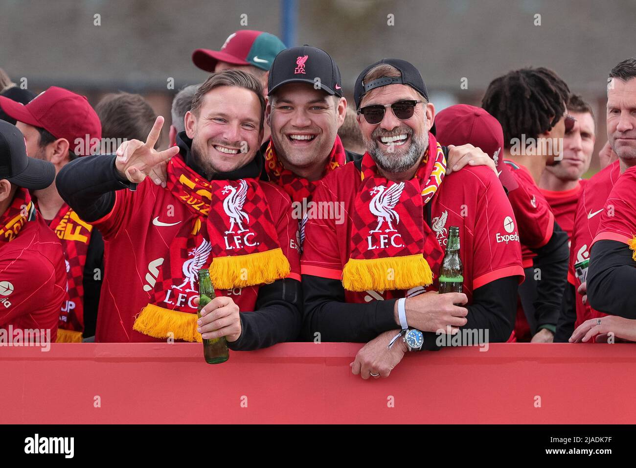 Jürgen Klopp manager of Liverpool poses for pictures during the open ...