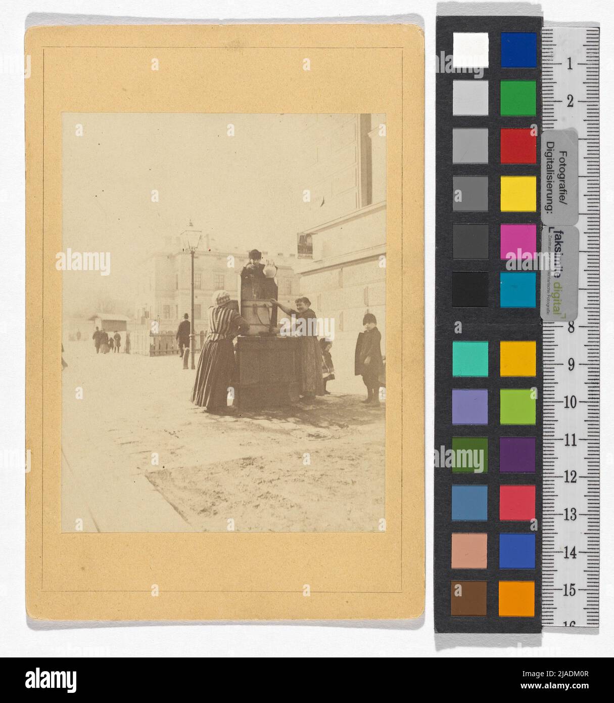 Wiener types ": Wäschernen/" Wäschermädel "[] at the fountain. Emanuel ...