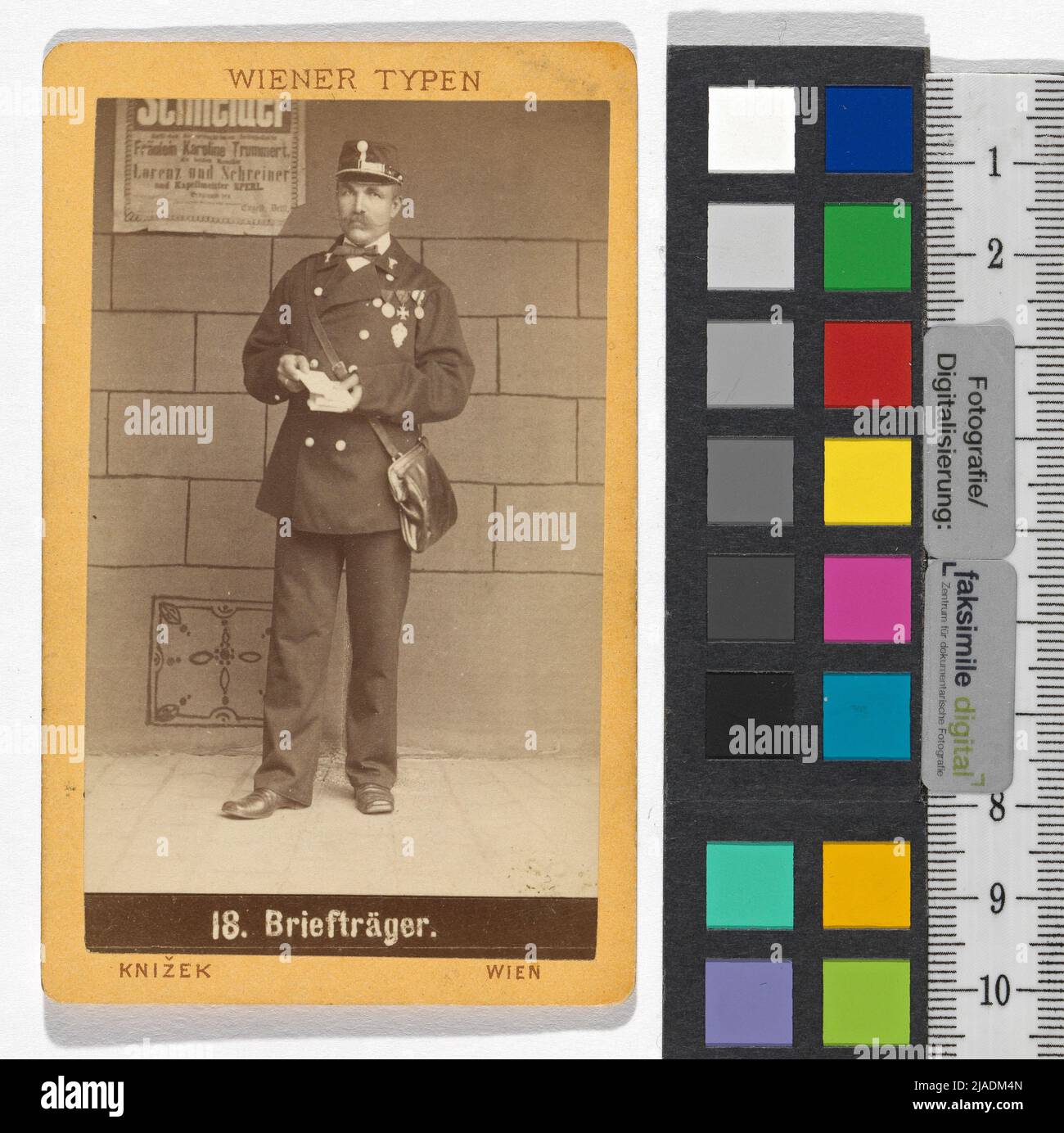 Wiener types ", No. 18:" Postman. ". Leopold Bachrich (1828-1908 ...