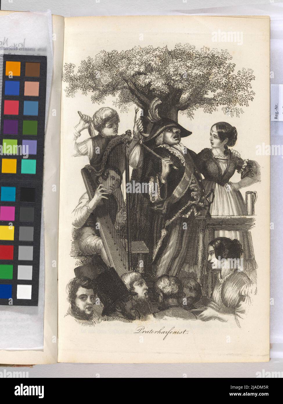 Praterharfenist. "(Illustration from" Vienna and the Wiener, in ...