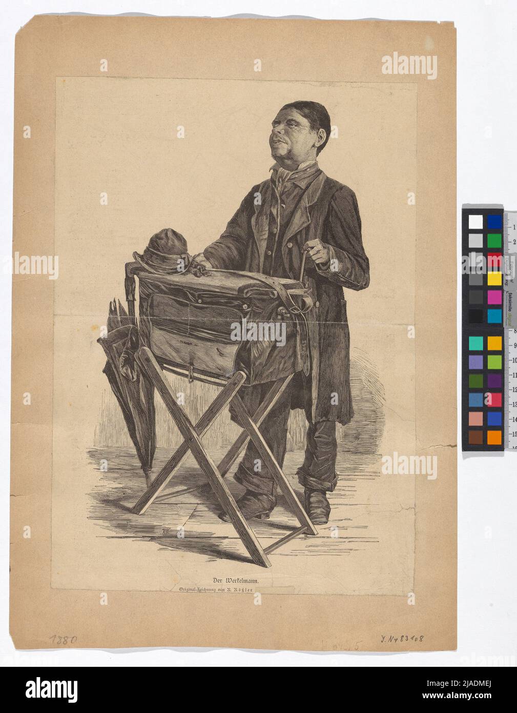 The workman. ". Rudolf Rössler (1864-1934), artist Stock Photo - Alamy