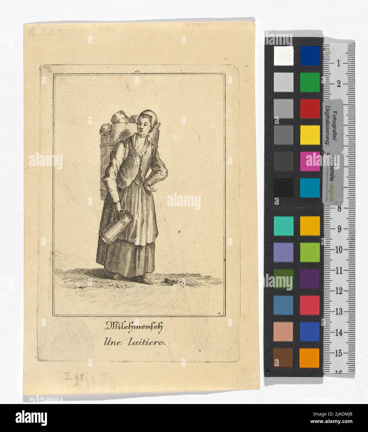 Images of the common Volks zu Vienna ", Blatt 47:" Milk Man. Une ...