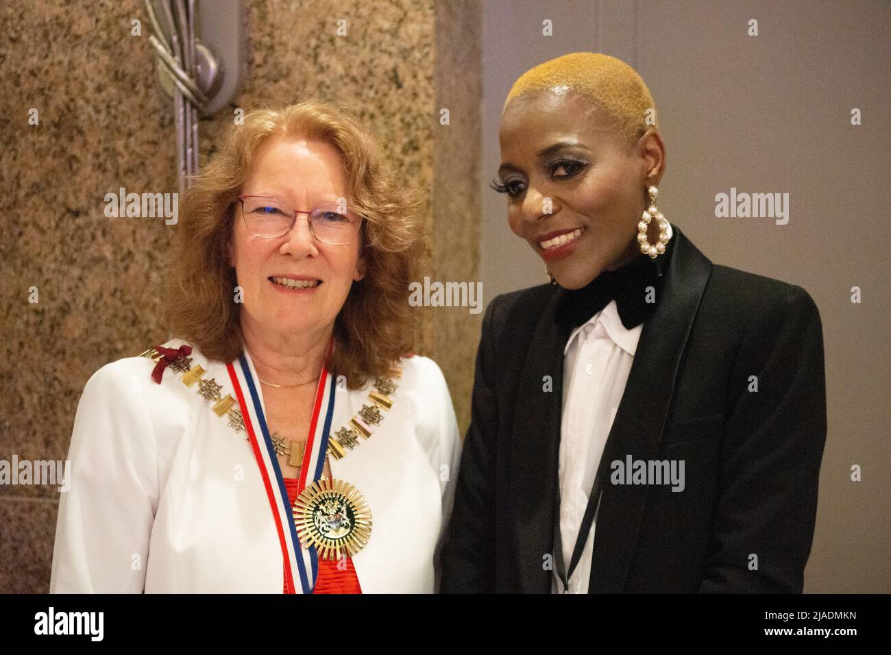 London, UK. 29th May, 2022. Mayor of Barnet, Alison Moore, Prof ...