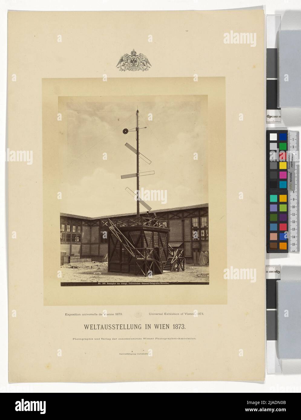 World Exhibition 1873: Semaphor of the Italian telegraph cannot be (No ...