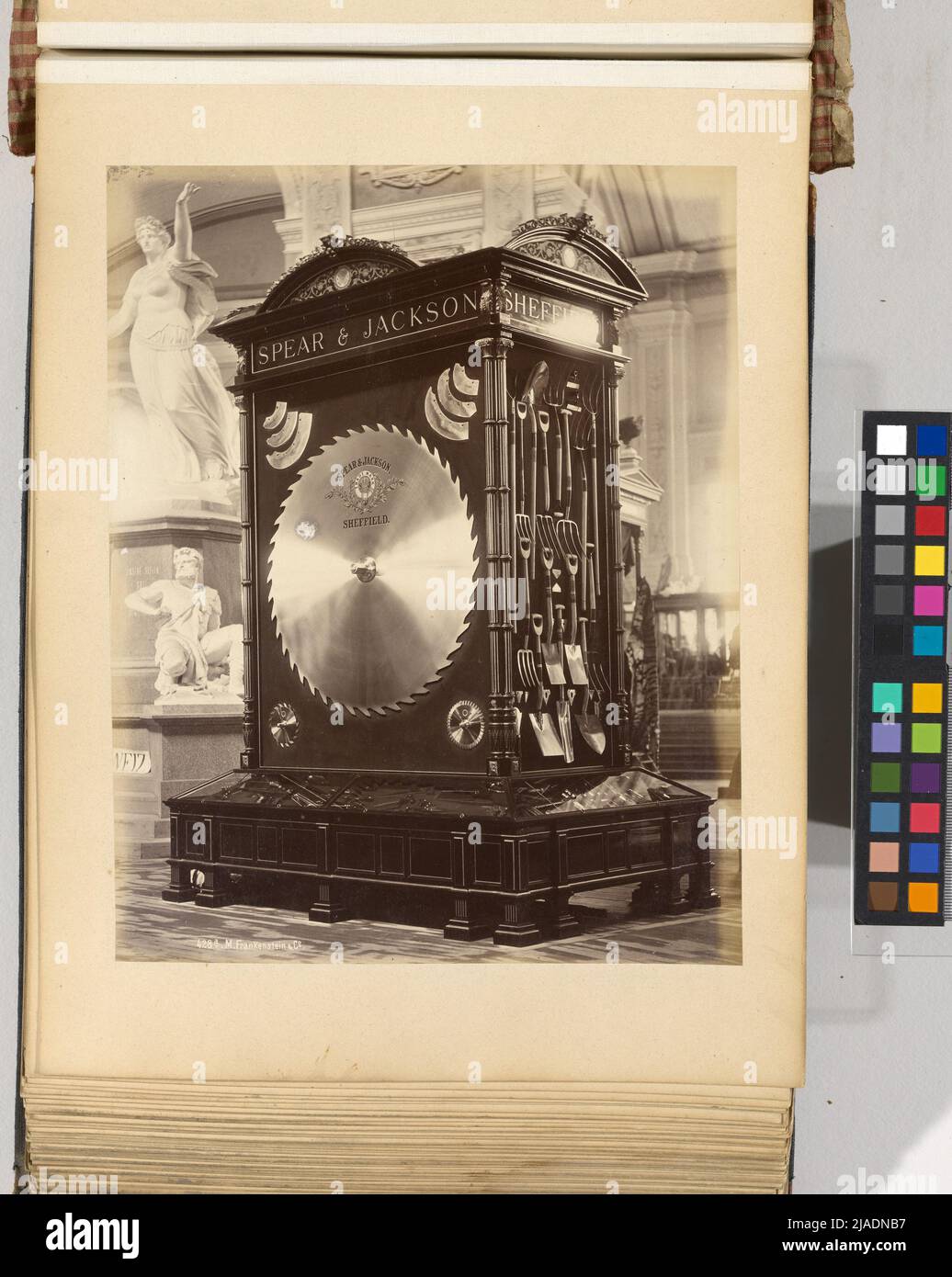 World Exhibition 1873: Trophy of the steel factory of Spear & Jackson ...