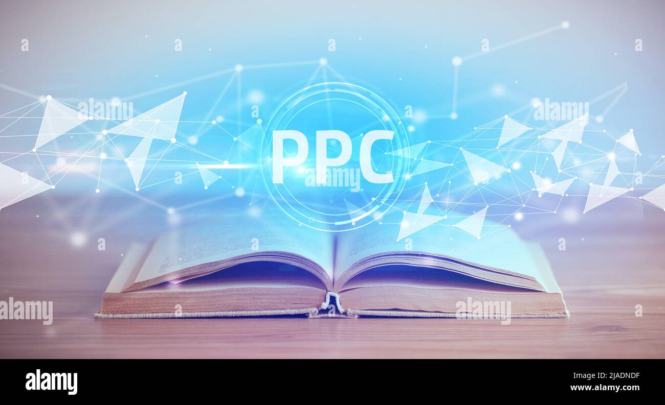 Open book with abbreviation concept Stock Photo - Alamy