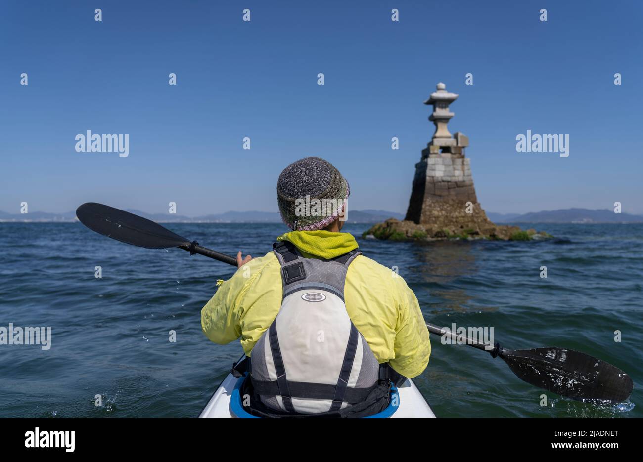 Sea kayaking around Miyajima Island aka Itsukushima, Hiroshima Bay ...